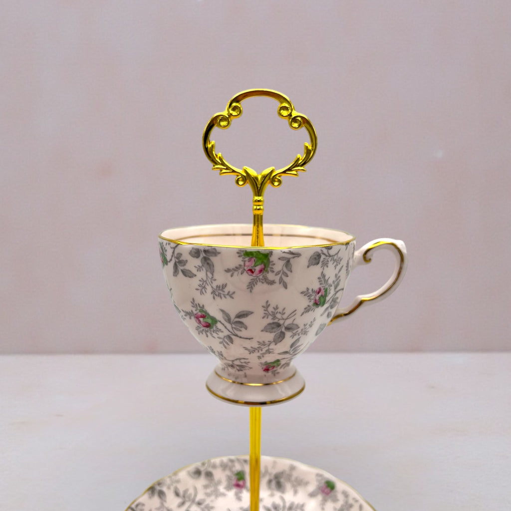 Pale Pink Teacup Stand | Vintage English China Decor – The Brooklyn Teacup