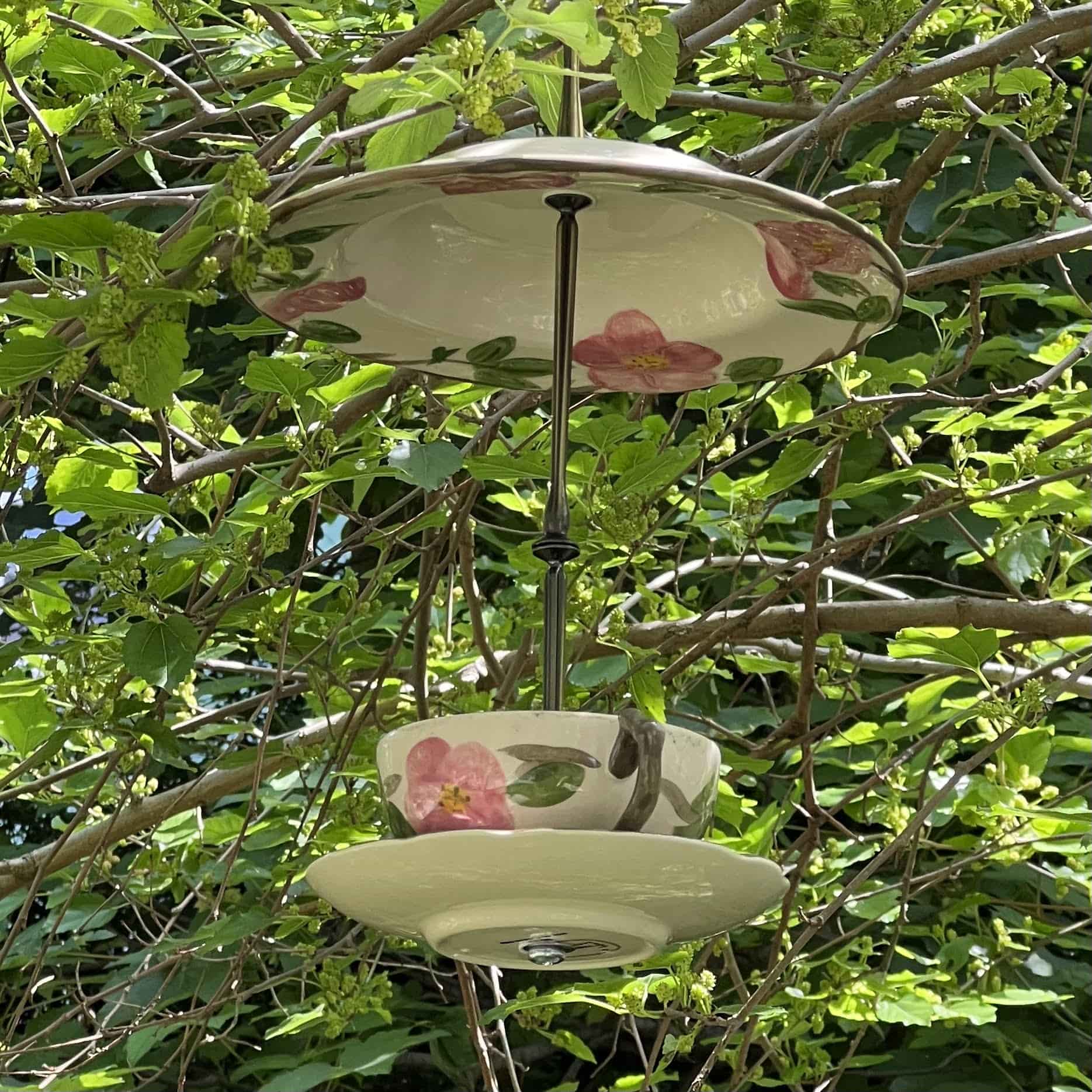 Desert Rose Teacup Bird Feeder – The Brooklyn Teacup