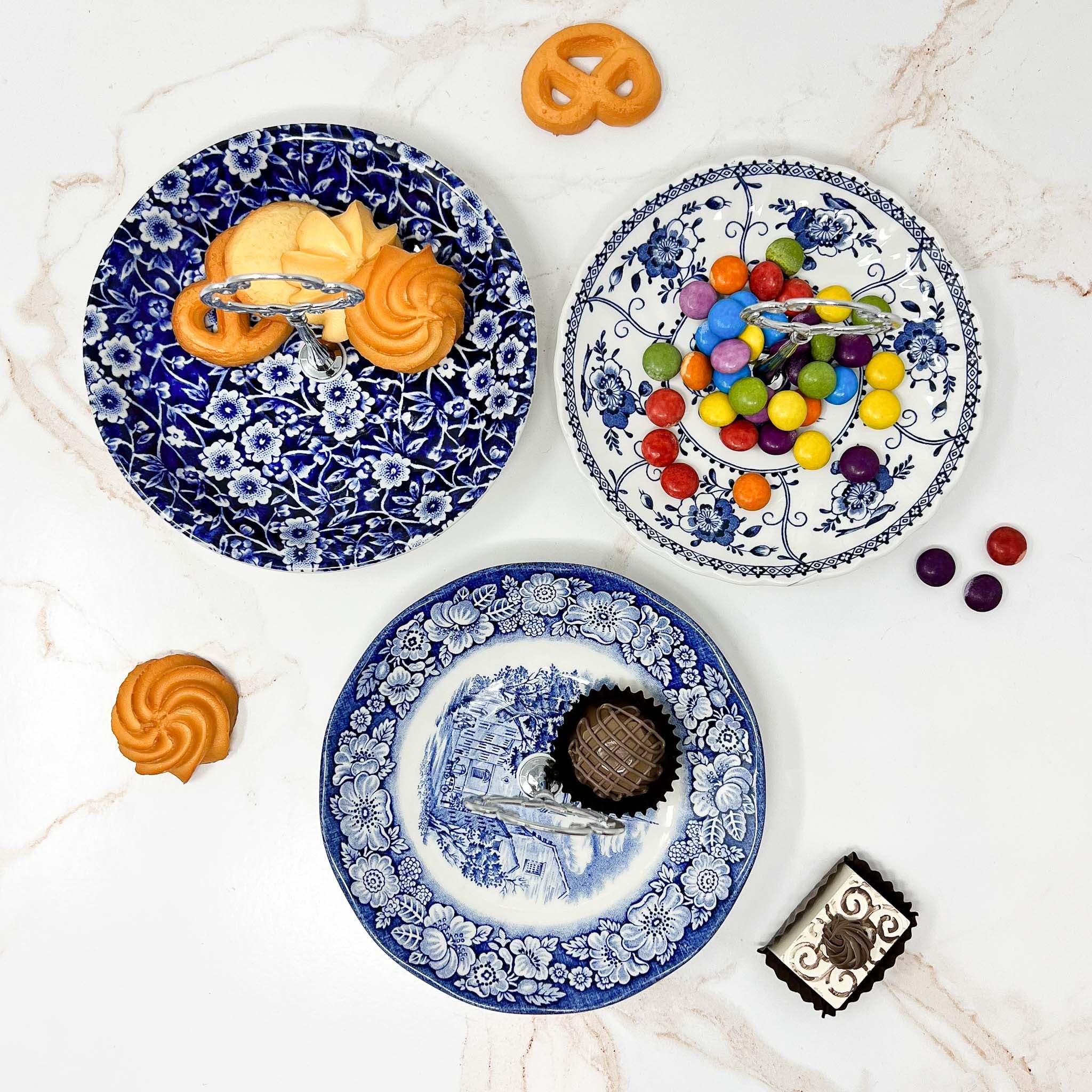 Vintage Sugar Dishes made from blue & white transferware china – The ...